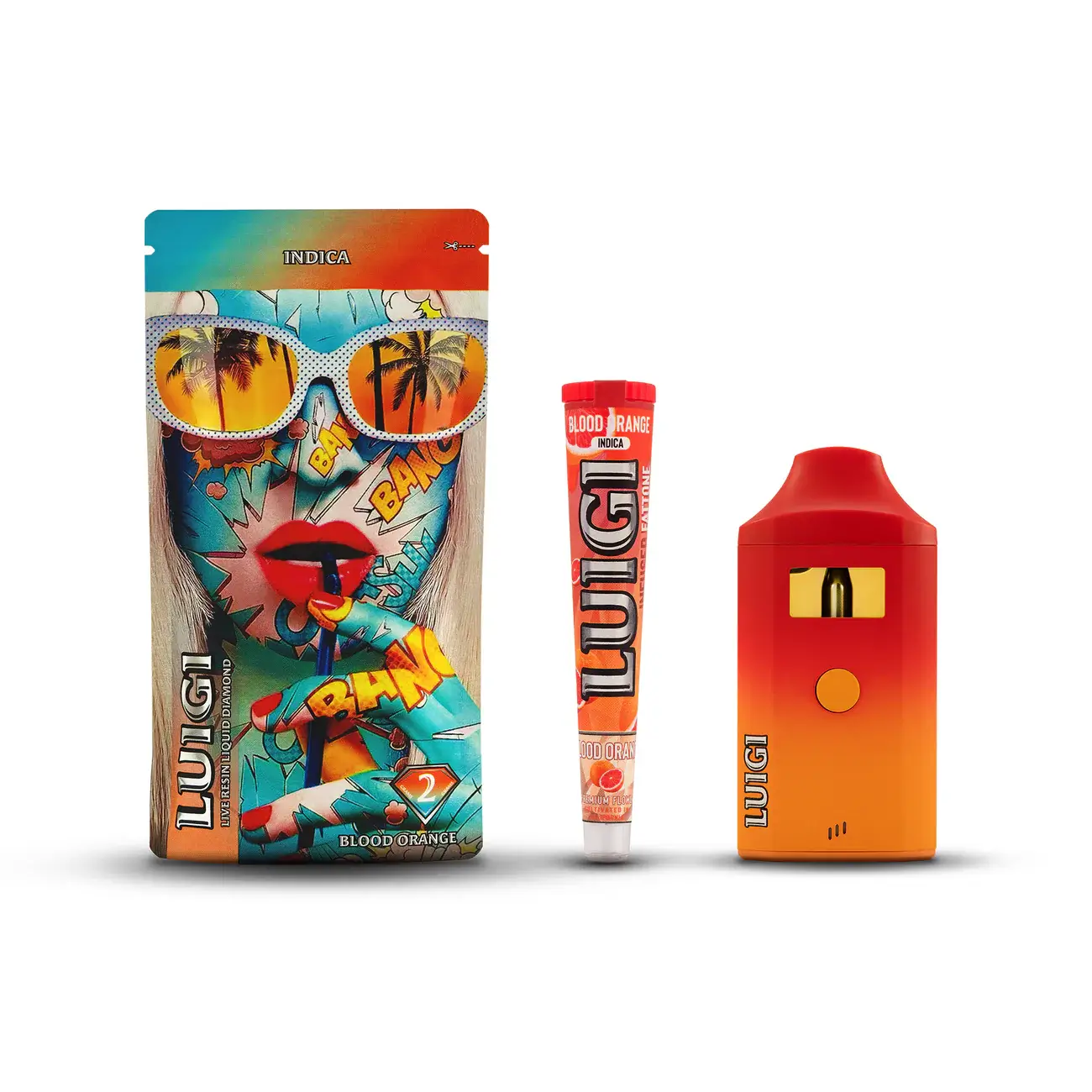 Luigi Disposable Vape - LUIGI BLOOD ORANGE - Luigi Disposable
